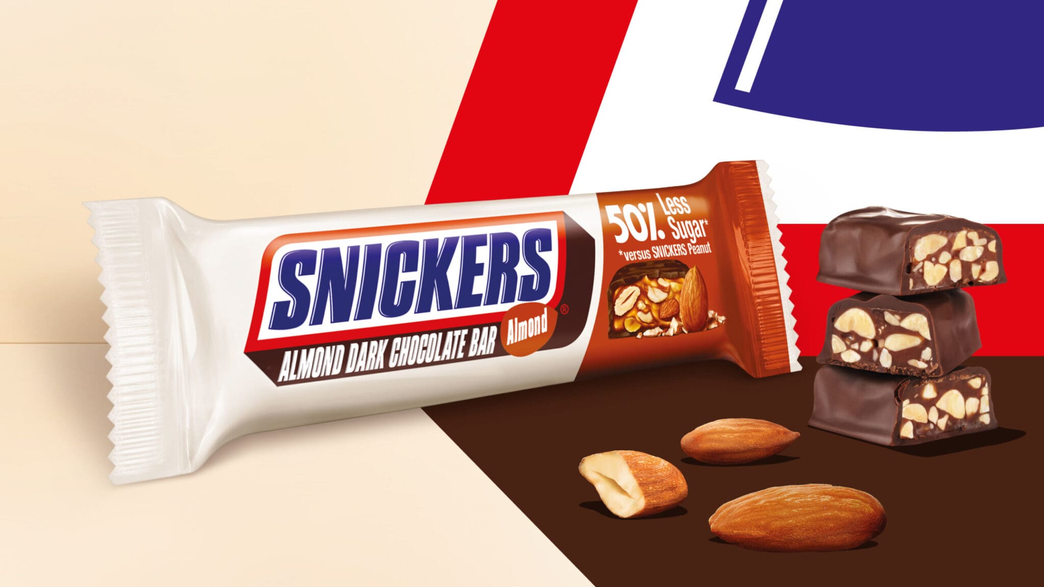 Snickers 全新杏仁半糖士力架黑朱古力棒糖份減半， 10 月 31 日起一連兩日免費派發 | KONGGOK 港角